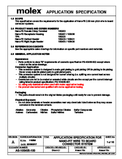 PCB Headers and Receptacles Part - 1054311102 | Molex