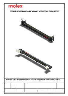 Memory Module Connectors Part - 1511050001 | Molex