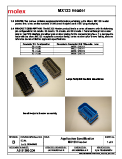 PCB Headers and Receptacles Part - 313874009 | Molex