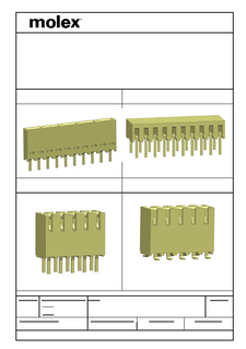 PCB Headers and Receptacles Part - 702464001 | Molex