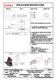 RF / Coaxial Connectors Part - 734036930 | Molex