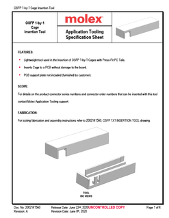 High-Speed EMI Cages Part - 2020721202 | Molex