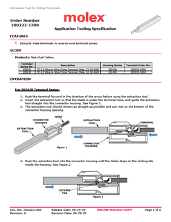 Crimp Presses and Crimp Hand Tools Part - 2002221300 | Molex