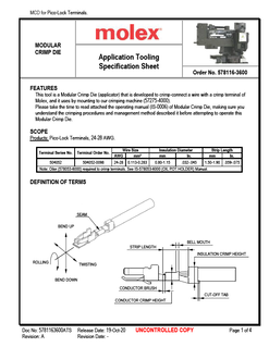 Crimp Terminals Part - 5040520098 | Molex