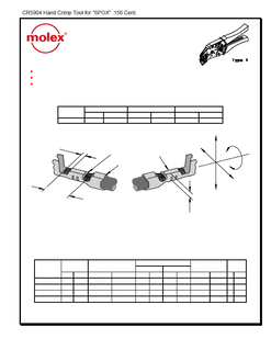 Crimp Presses and Crimp Hand Tools Part - 11010193 | Molex