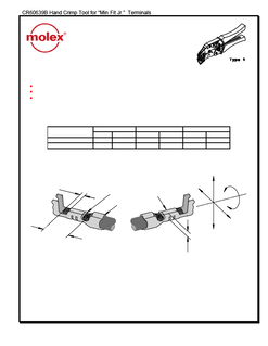 Crimp Presses and Crimp Hand Tools Part - 11010198 | Molex