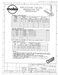 Applicators and Crimp Modules Part - 11402273 | Molex