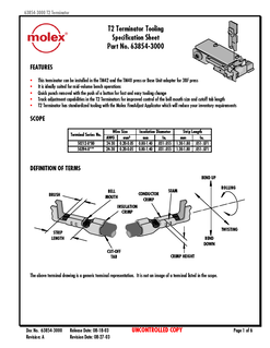 Applicators and Crimp Modules Part - 638543000 | Molex