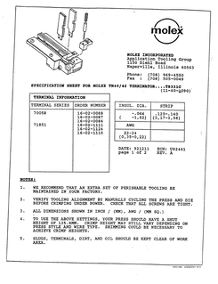 Applicators and Crimp Modules Part - 11402090 | Molex