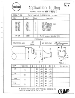 Applicators and Crimp Modules Part - 11402246 | Molex