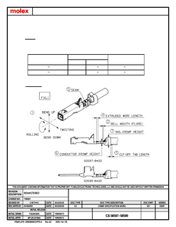 Crimp Terminals Part - 505978000 | Molex