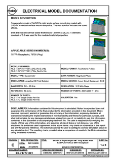 I/O Connectors Part - 787580002 | Molex