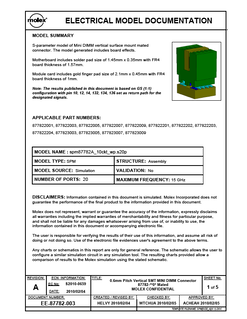 Memory Module Connectors Part - 877822001 | Molex