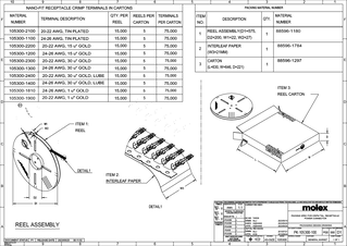 Crimp Terminals Part - 1053001200 | Molex