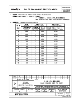 Connector Housings Part - 5025780600 | Molex
