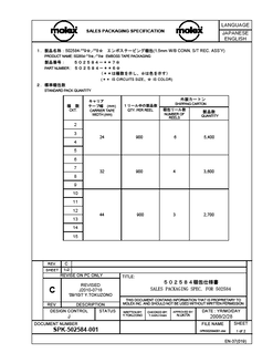 PCB Headers and Receptacles Part - 5025840260 | Molex