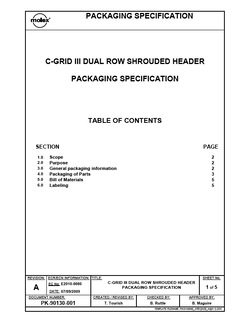 PCB Headers and Receptacles Part - 901301108 | Molex