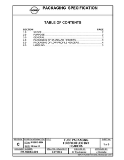 PCB Headers and Receptacles Part - 908140806 | Molex