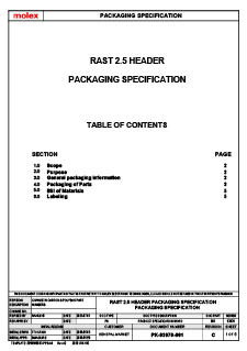 PCB Headers and Receptacles Part - 930701501 | Molex