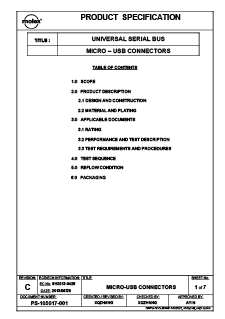 I/O Connectors Part - 1050170001 | Molex