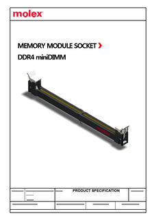 Memory Module Connectors Part - 1511050001 | Molex