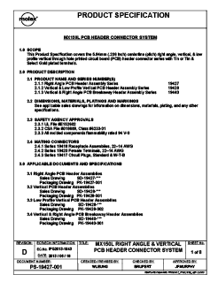 PCB Headers and Receptacles Part - 194280002 | Molex