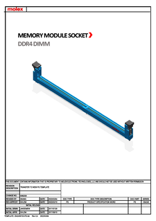 Memory Module Connectors Part - 2042450313 | Molex