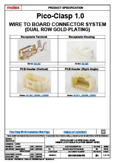 PCB Headers and Receptacles Part - 5011902017 | Molex