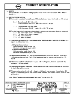 PCB Headers and Receptacles Part - 15445820 | Molex