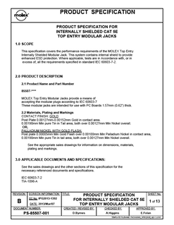 Modular Jacks and Plugs Part - 855075002 | Molex