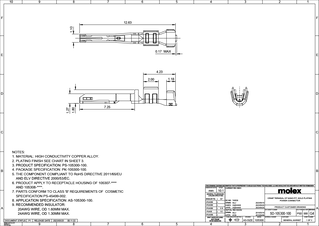 Crimp Terminals Part - 1053001200 | Molex