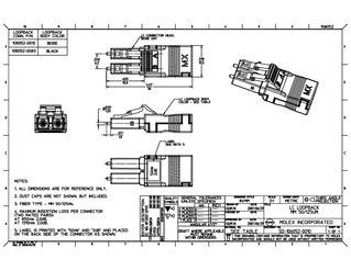Fiber Optic Cable Assemblies Part - 1060520010 | Molex