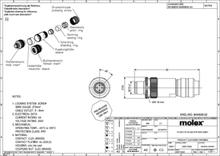 Circular Industrial Connectors Part - 1200710032 | Molex