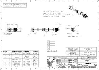 Circular Industrial Connectors Part - 1200710045 | Molex
