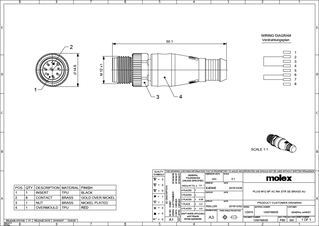 Circular Industrial Connectors Part - 1200768035 | Molex