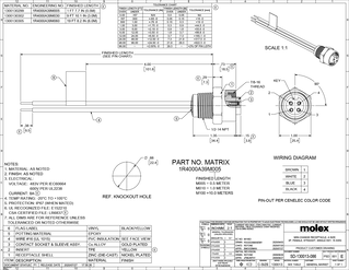 Circular Industrial Connectors Part - 1300130302 | Molex