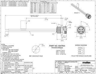 Circular Industrial Connectors Part - 1300130377 | Molex