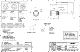 Circular Industrial Connectors Part - 1300150073 | Molex