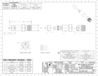 Circular Industrial Connectors Part - 1300170011 | Molex
