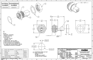 Circular Industrial Connectors Part - 1300550001 | Molex