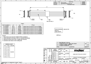 Power and Signal Cable Assemblies Part - 151320806 | Molex