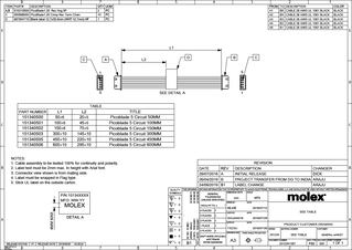 Power and Signal Cable Assemblies Part - 151340500 | Molex