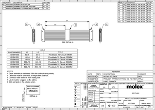 Power and Signal Cable Assemblies Part - 151341005 | Molex