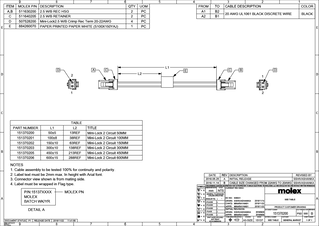 Power and Signal Cable Assemblies Part - 151370200 | Molex