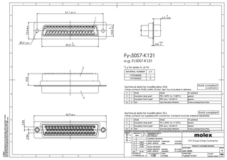 D-Sub Connectors Part - 1727040008 | Molex