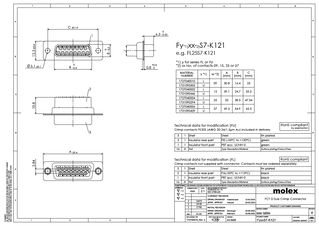 D-Sub Connectors Part - 1727040010 | Molex