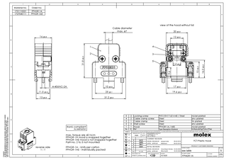 D-Sub Backshells Part - 1727040111 | Molex