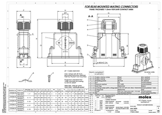 D-Sub Backshells Part - 1727040197 | Molex