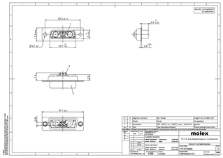 D-Sub Connectors Part - 1731070060 | Molex