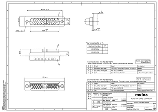 D-Sub Connectors Part - 1731070173 | Molex